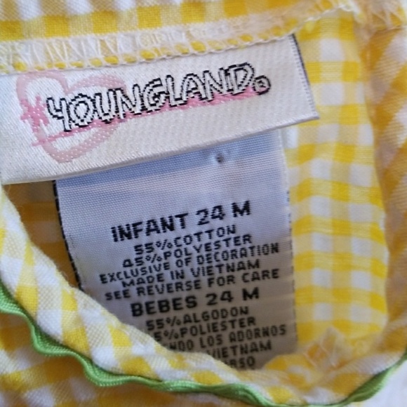 Youngland | Dresses | Youngland Girls Yellow And White Floral Dress ...